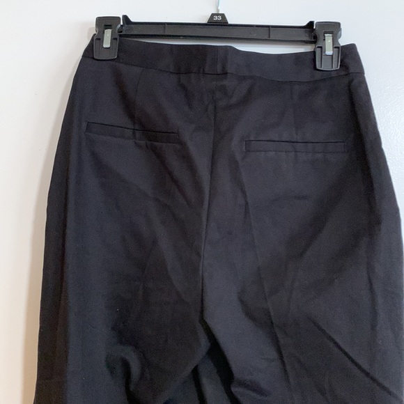 Zara | Pants & Jumpsuits | Zara Black Straight Leg Trouser Side Pockets ...